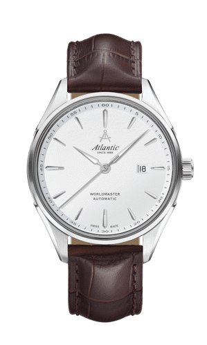 Atlantic Worldmaster 1888 Automatic Silver/Brown | Auronos
